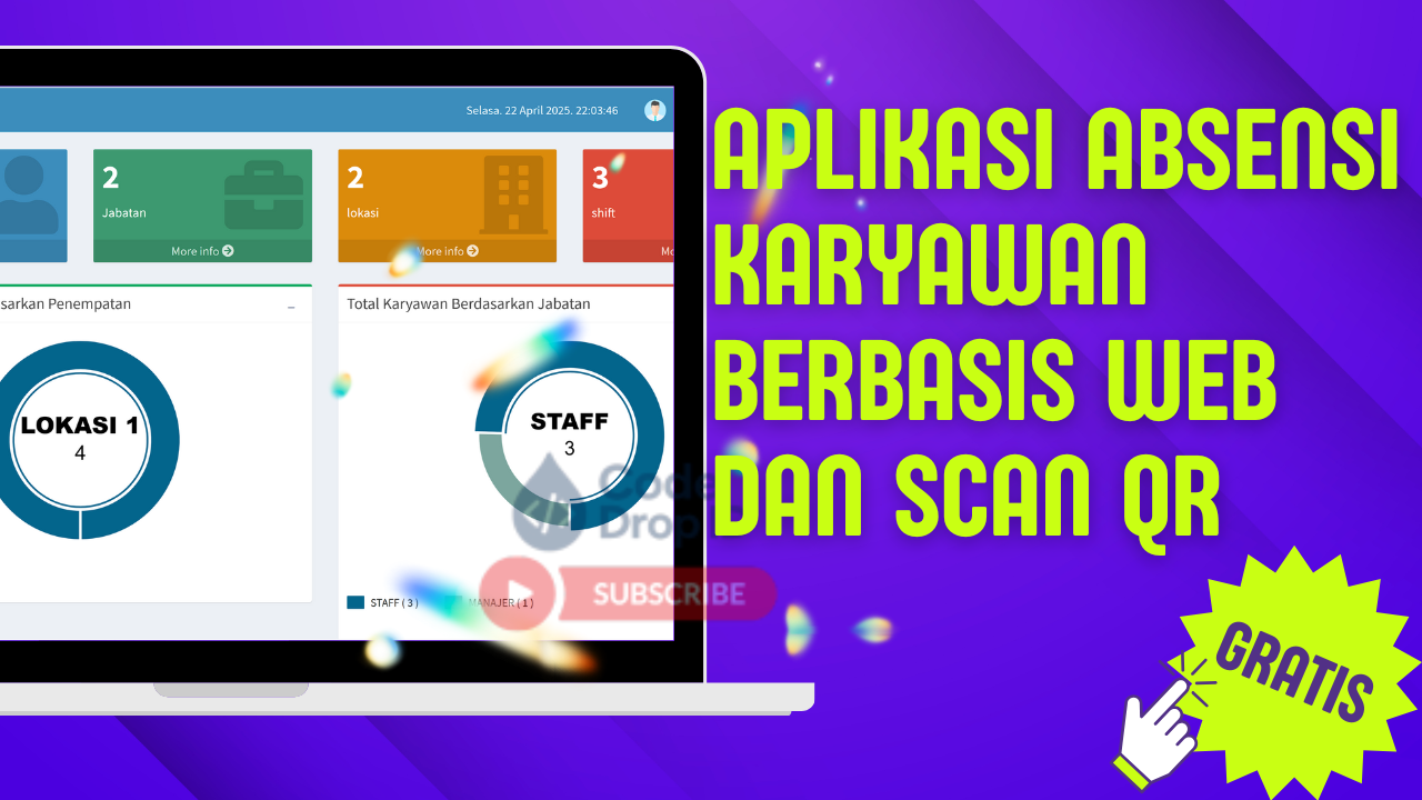 GRATIS! Aplikasi Absensi Karyawan Berbasis Web dengan QR Code – Tanpa ... GRATIS! Aplikasi Absensi Karyawan Berbasis Web dengan QR Code – Tanpa ...